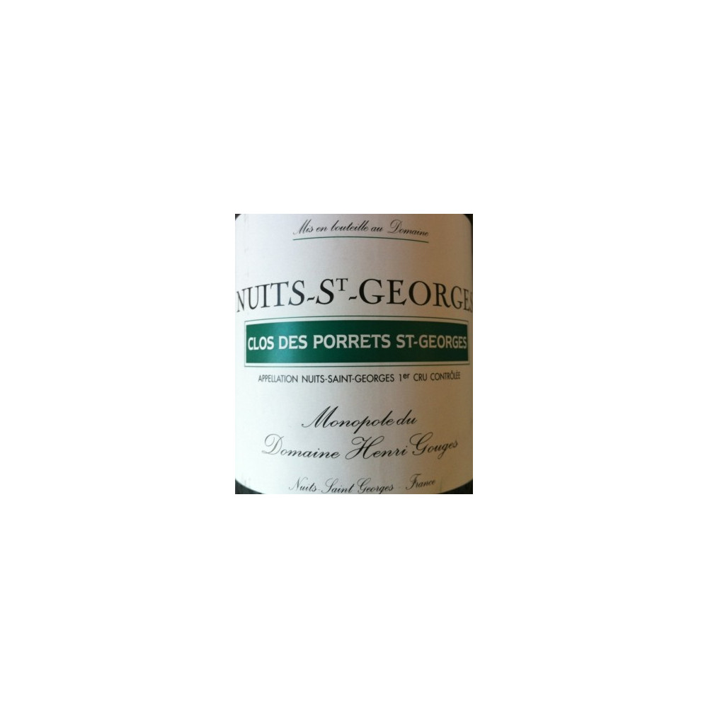 Domaine Henri Gouges Nuits-Saint-Georges 1er Cru "Clos des Porrets ...
