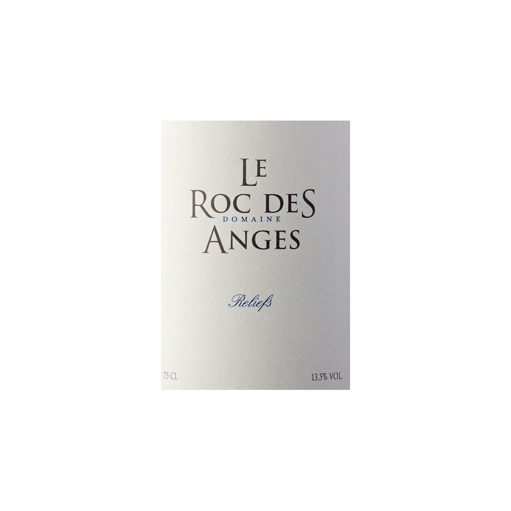 Le Roc des Anges "Reliefs" rouge 2015